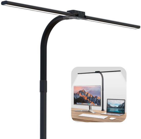 AuraVibe® Bureaulamp LED Dimbaar - Bureaulamp - Bureaulamp met Klem - 5 ...