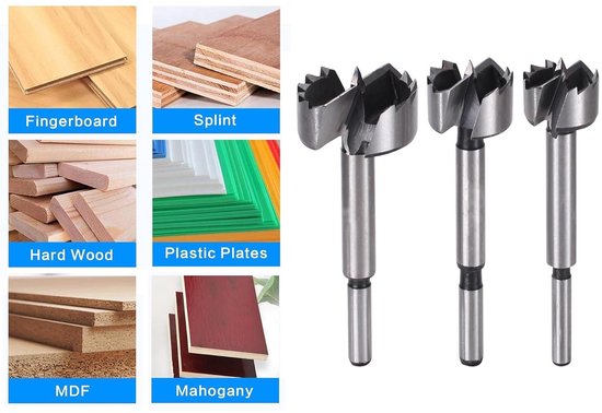 Auger Boor Multi-Tooth Houtbewerking Boring Hole Saw Ponsen Bit Houten ...