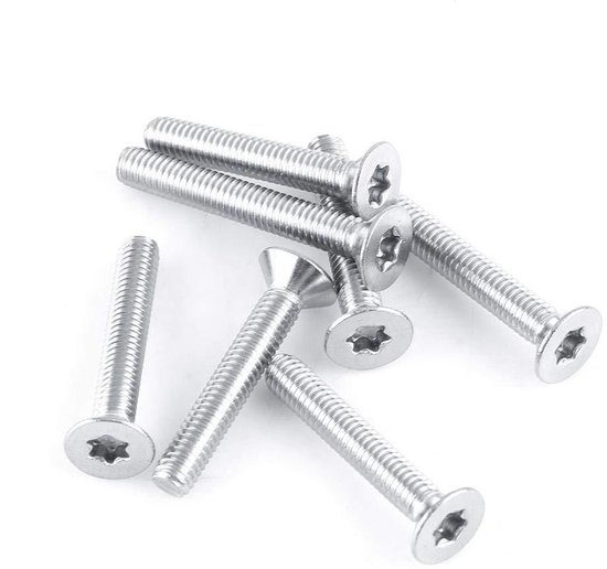 Stainless Steel Flat Head Star Screws M4 x 8mm 10mm 12mm 16mm 20mm 25mm ...