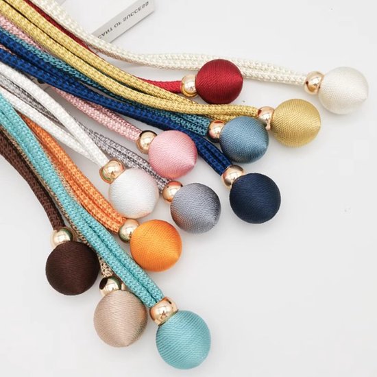 2 Stuks Gordijnhouder - Gordijn Embrasse Modern - Gordijnbinder Touw ...