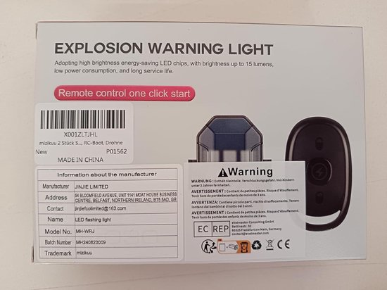 Stroboscooplamp met 7 Kleuren - Afstandsbediening voor Auto, Flitslicht ...