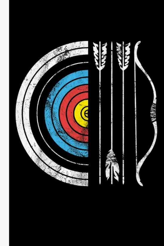 Archery Target Bow And Arrow Retro Vintage Notebook: Personalized Lined ...