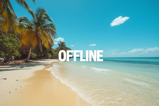 Offline Poster | Strand Poster | Tekst Poster | Natuur Poster | Zomer ...