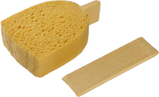 Spontex Azella 60, Geperste spons 100% Plantaardig - 10 stuks | bol