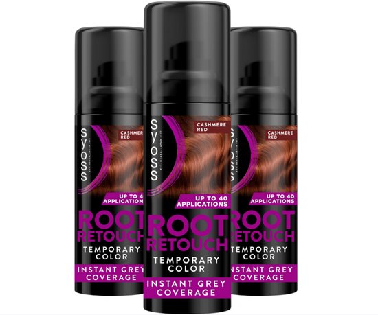 SYOSS Root Retouch Uitgroeispray - Cashmere Red - Haarverf - Haarspray ...