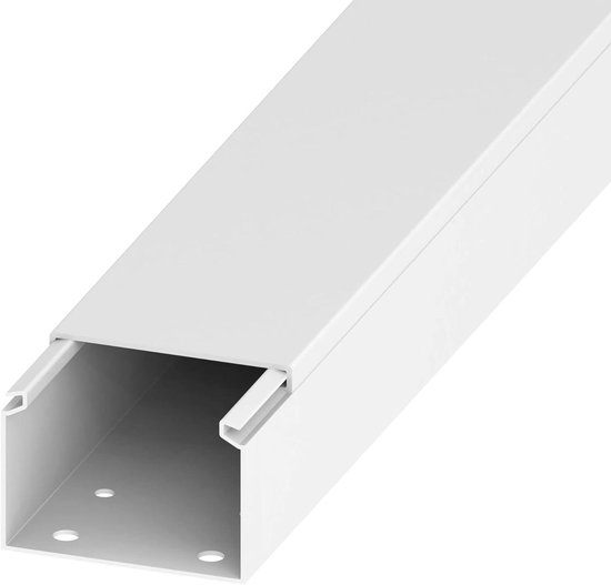 Kabelgoot wit - geschikt voor kabelmanagement - 1 stuk - PVC - 40x60 mm ...