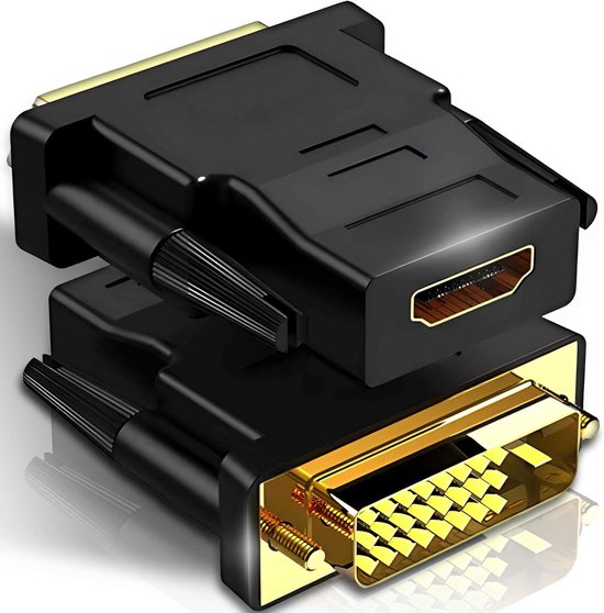 DVI-D to HDMI Adapter with 1080p and Audio - Two Way Connector ...