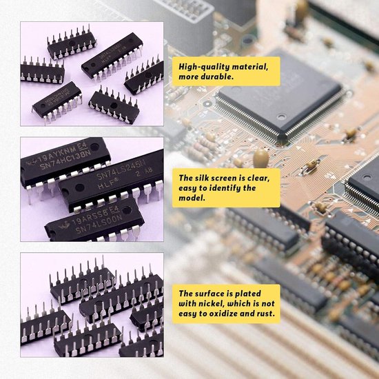 40 Stks 20 Verschillende Soorten Logic IC Assortiment Kit met Container ...