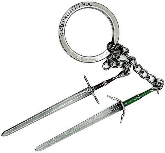 Good Loot The Witcher III: Wild Hunt Keychain Geralt Two Swords ...