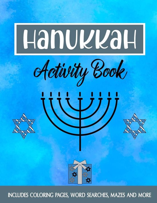 Hanukkah Activity Book: The Perfect Hanukkah Gift Featuring Coloring ...