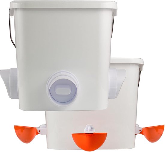 Automatische Kippenvoer en Waterer Set - Opgehangen Kip Feeder voor ...