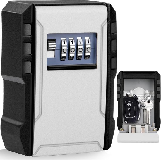 Sleutelkluis Wandmontage Sleutelslot Doos Outdoor 4-cijferige ...