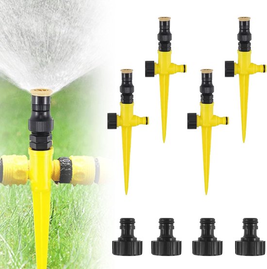 360° Draaibare Tuinsproeier Set - Automatische Irrigatie voor Gazons en ...