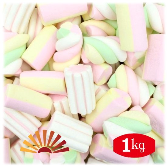 Bulgari Spekken Twist Mix 1kg - marshmallow gemengd mix - per zak ...