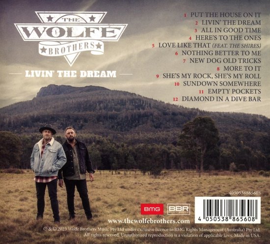 The Wolfe Brothers - Livin' The Dream (CD), The Wolfe Brothers | Muziek ...