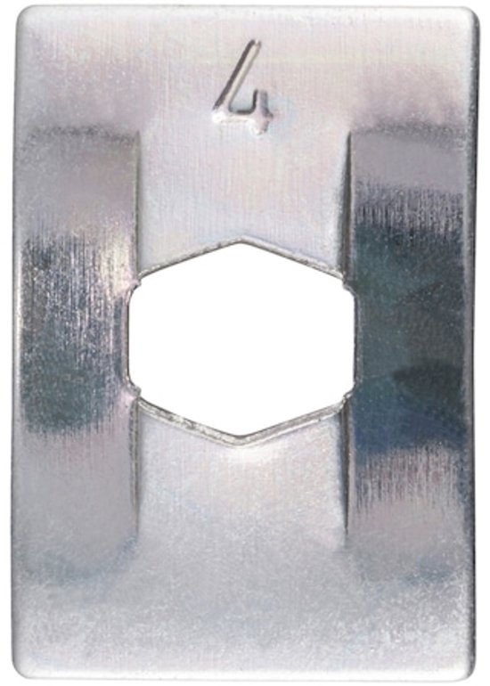 Wurth - Gebogen verenstaal moer - Veermoer, type 1 Plat model x 100 st ...