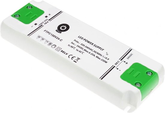 Led driver 150 Watt - 24V DC / 4,17A - Compacte behuizing | bol