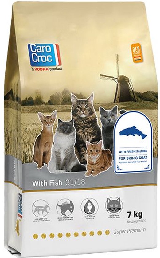 Carocroc Vis Kattenvoer 14kg met catessystick 5 gram | bol
