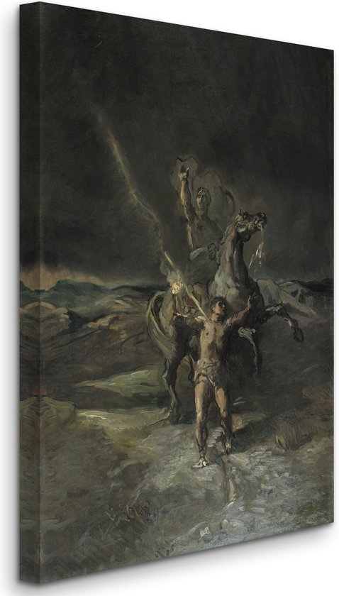 Théodore Chassériau - Roman Emperor on Horseback and His Slave Hit by ...