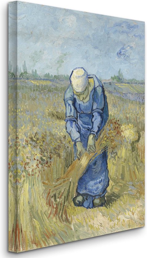 Vincent van Gogh - Peasant Woman Binding Sheaves (after Millet ...