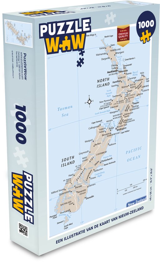 Puzzle New Zealand illustration 1000 pièces - Une illustration de la ...