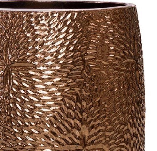Hoge Pot Marly Gold ronde gouden bloempot voor binnen en buiten 36x63 ...