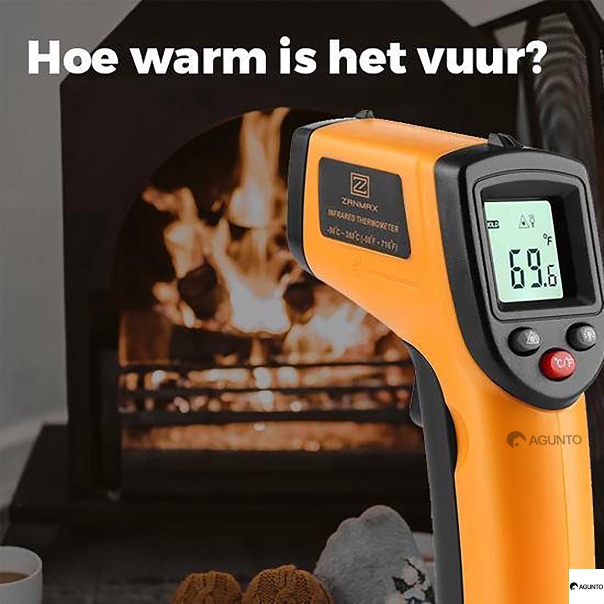 Infrarood Warmtemeter | Draadloze Temperatuurmeter, -50 tot 380 graden ...