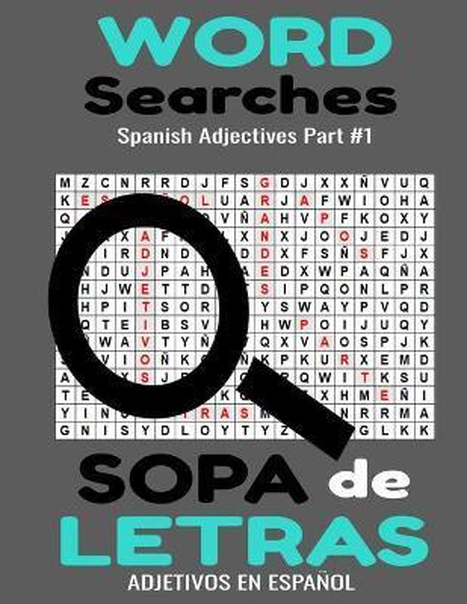 Word Searches Spanish Adjectives Sopa de Letras Adjetivos en Español ...