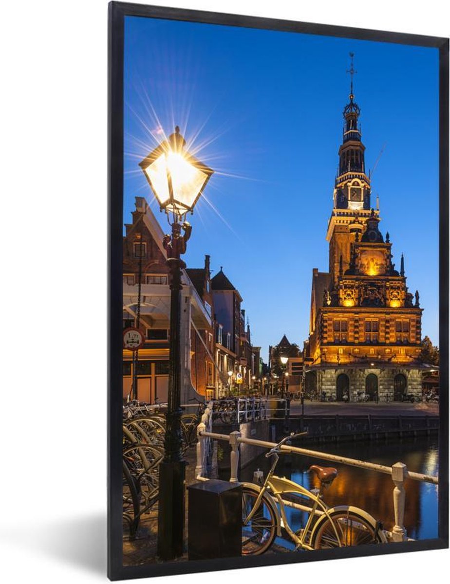 Fotolijst incl. Poster - Alkmaar - Fiets - Gracht - 40x60 cm ...