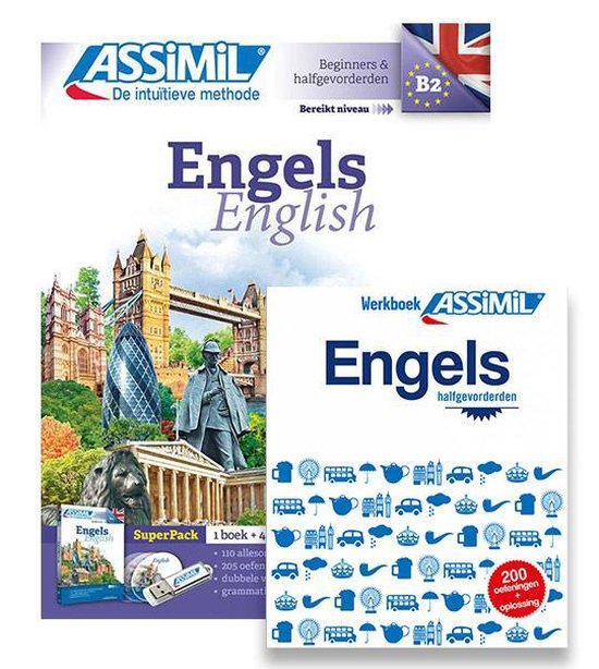 Assimil Engels zonder moeite (B2) + CDs + Extra Werkboek (Pakket ...