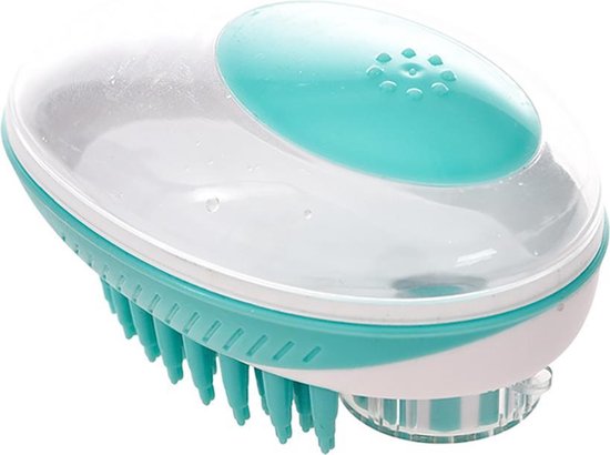 Wisegoods Luxe Hondenborstel Met Zeepdispenser Bad Borstel Honden