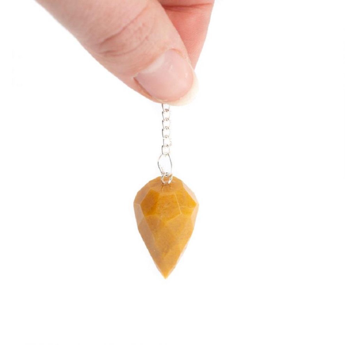 Pendel Edelsteen Gele Jade Diamant Geslepen | bol.com