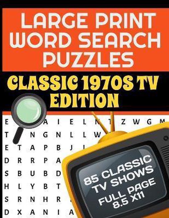 Large Print Word Search Puzzles Classic 1970s TV Edition, Flashback ...