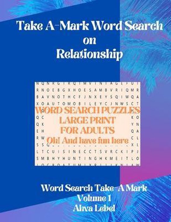 Take A-Mark Word Search on Relationship, Ahva Lebel | 9798709502567 ...