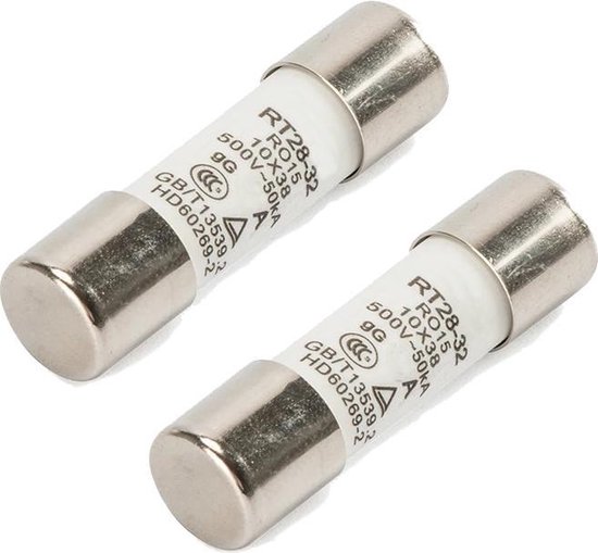 Keramische Zekering 6A/500V - 10x38mm F(Snel) - Per 2 stuks | bol.com