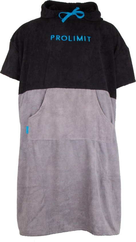 Prolimit Poncho Badponcho - Mannen - Zwart/Grijs/Blauw | bol.com