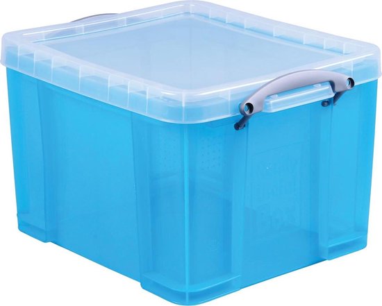Really Useful Box 35 liter transparant helblauw | bol