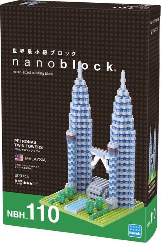 Nanoblock NBH-110 - Petronas Twin Towers - 600 delen - Nanoblock | bol.com