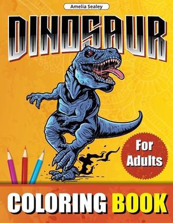 Prehistoric Animals Coloring Book for Adults, Amelia Sealey ...