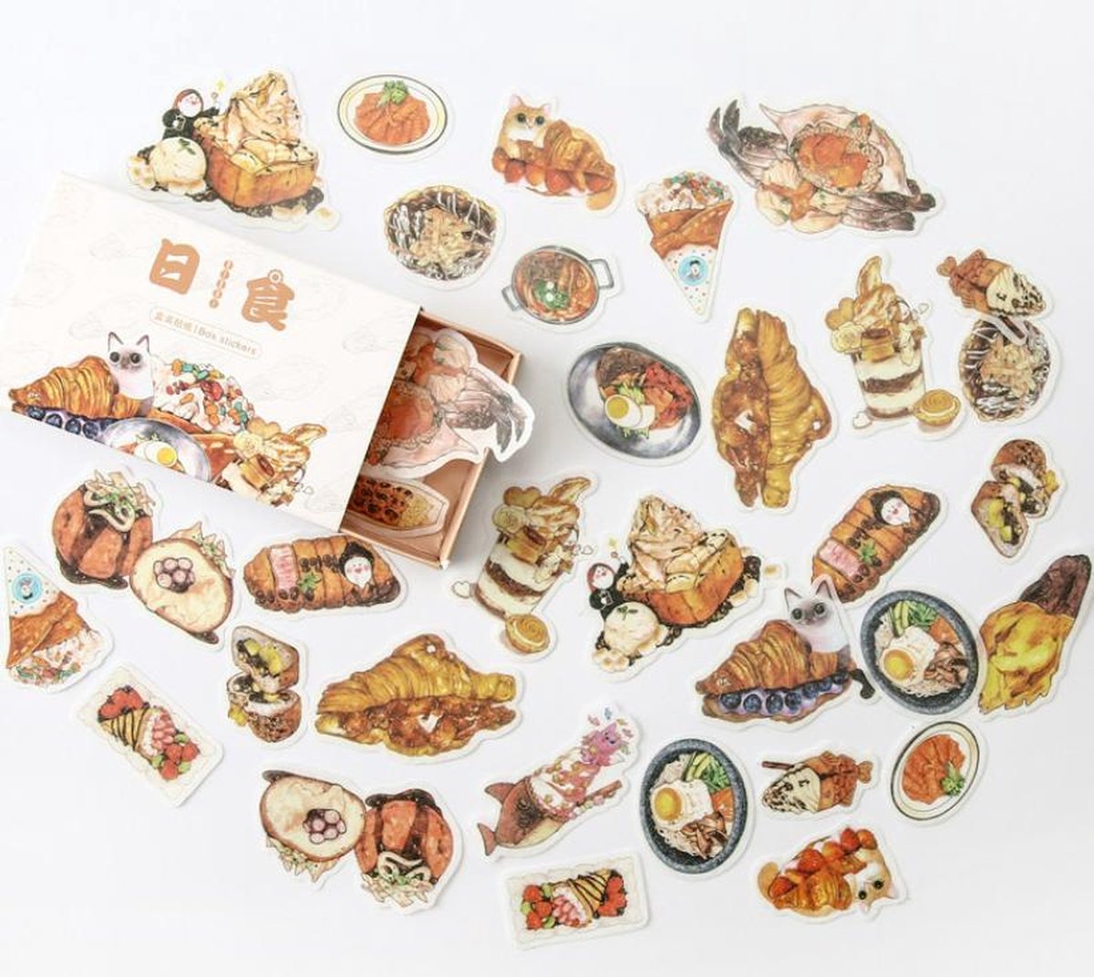 Hemels Ontbijt Sticker Doos | Meerdere Stickers | Stickers Pakketje ...