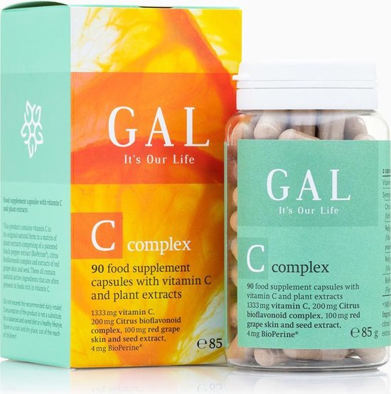 GAL Vitamine C Complex 90 capsules (667 mg per capsule). Natuurlijke ...
