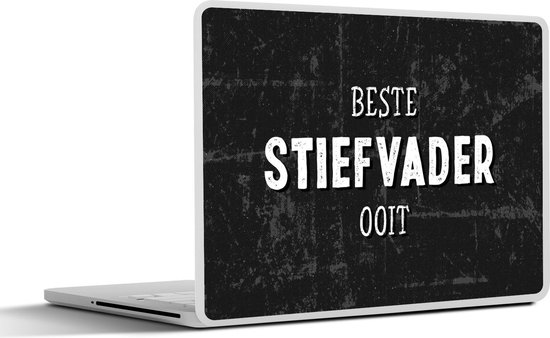 Laptop sticker - 12.3 inch - Vaderdag cadeau - Stiefvader - Quote ...
