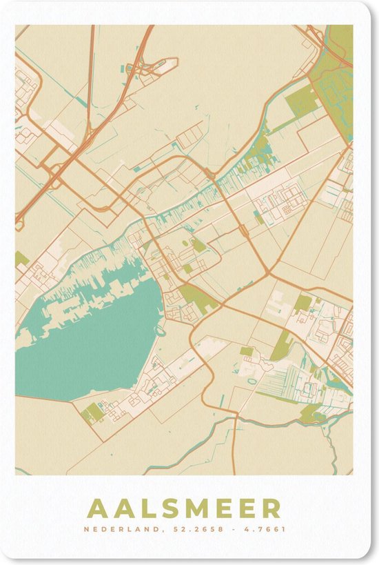 Kaart - Aalsmeer - Vintage | bol.com