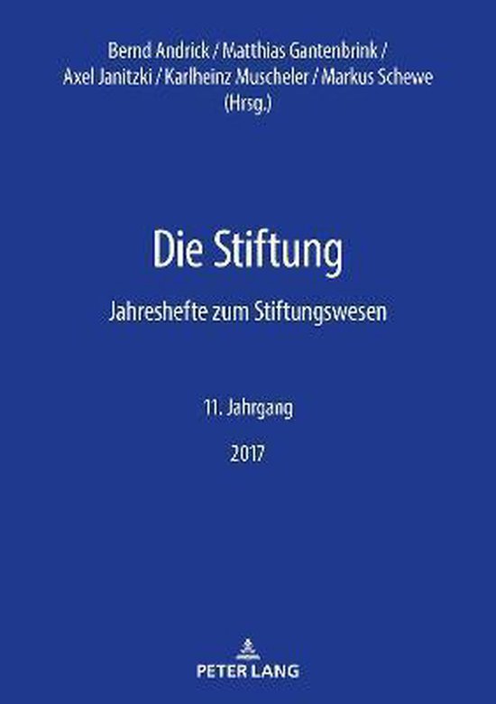 Die Stiftung-Die Stiftung | 9783631740415 | Boeken | bol.com