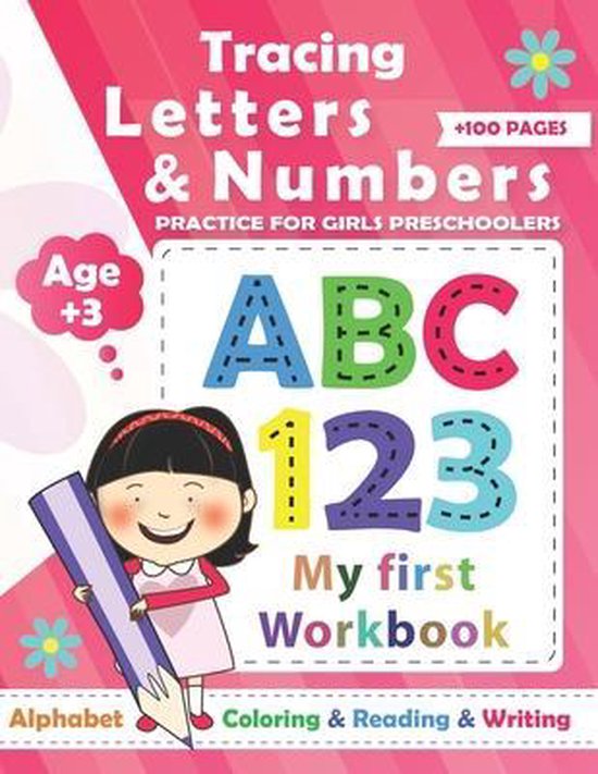 Tracing Numbers & letters practice for Girls Preschoolers, To Success ...