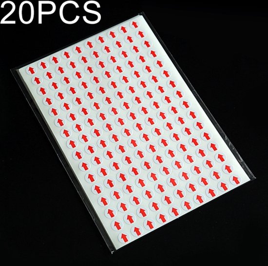 20 STKS Ronde Vorm Zelfklevende Pijl Rework Sticker Rework Label | bol.com
