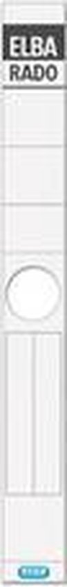 ELBA rugetiketten "ELBA RADO" - lang/smal, wit | bol