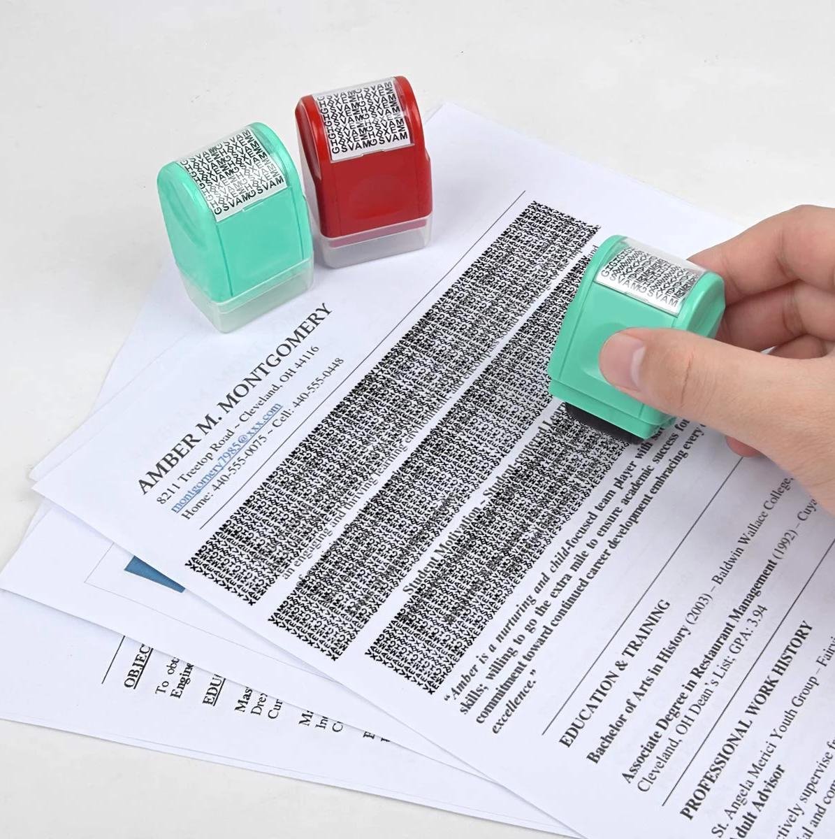 Stempel identiteitsfraude - Tekststempel - Stempel met letters ...