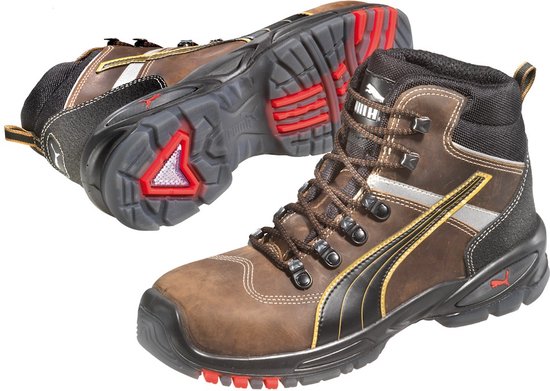 Puma Safety Condor Mid S3 ESD 630122 - Zwart/Bruin - 44 | bol