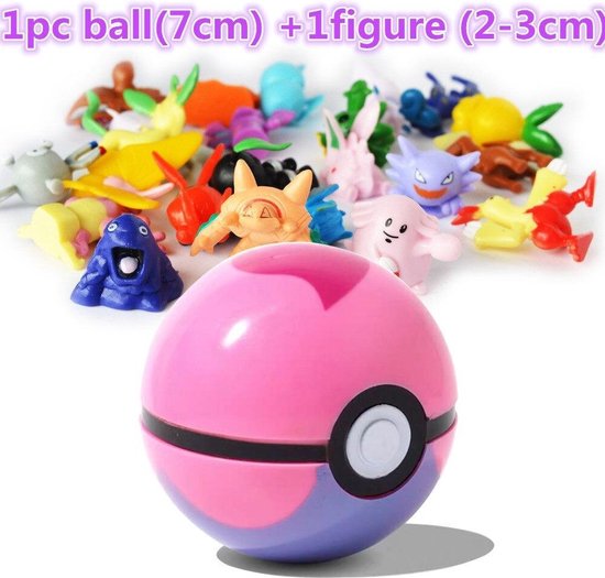 pokeball met random figuur in de bal geschikt voor pokemon liefhebbers ...